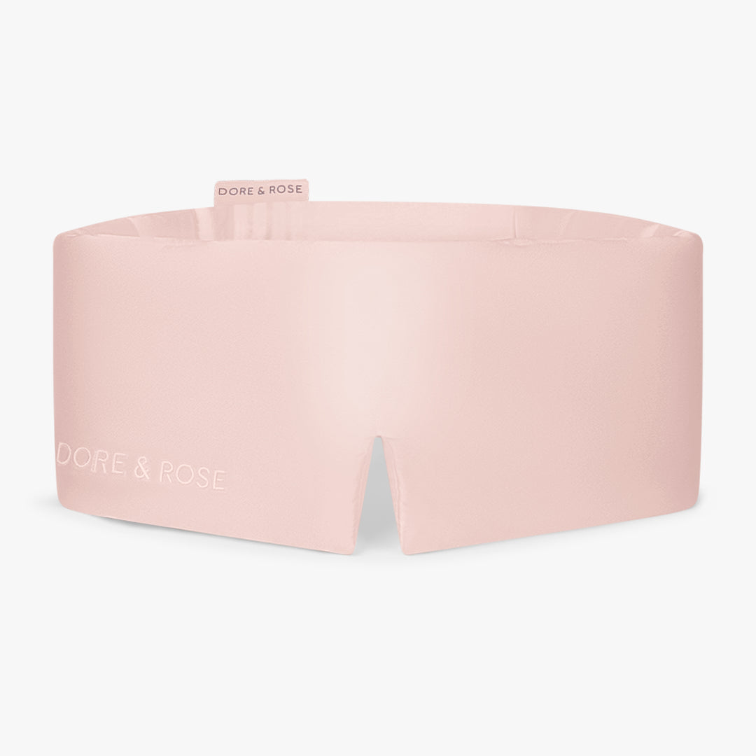 Silk Sleeping Mask - Rose / Light Pink | Luxury and Comfort | Dore and ...