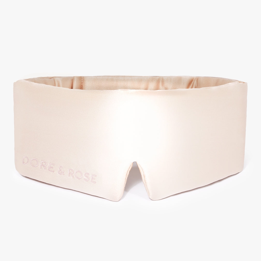 Silk Sleeping Mask - Rose / Light Pink | Luxury and Comfort | Dore and ...